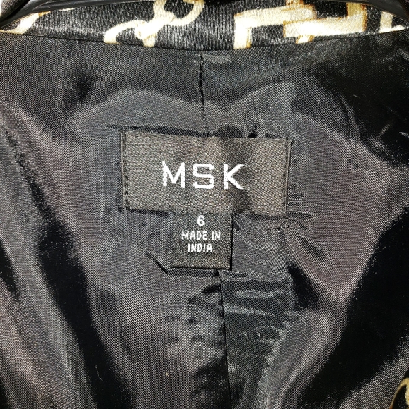 MSK | Jackets & Coats | Msk Silky Blazer Black Gold | Poshmark